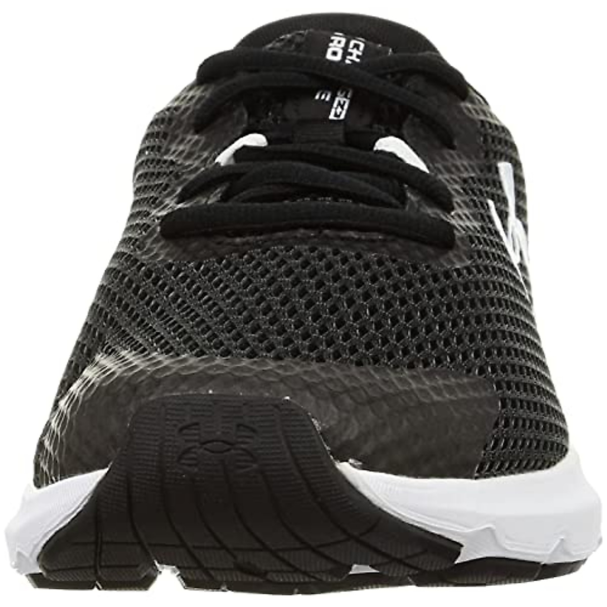 Under Armour Men's Charged Rogue 3 4E Running Shoe, (002) Black/Mod Gray/White, 7.5