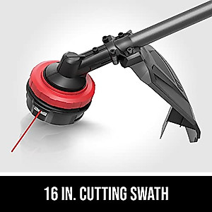 SKIL PWR CORE 40 Brushless 40V 16'' Multi-Head String Trimmer Kit Includes Power Head, String Trimmer Attachment, 4.0Ah Battery and Charger- PLT1500C-10