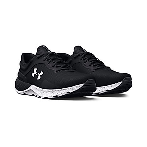 Under Armour Men's Charged Escape 4 Running Shoe, (002) Black/Black/White, 10.5