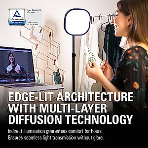 Elgato Key Light Air - Professional 1400 lumens Desk Light for Streaming, Broadcasting, Home Office and Video Conferencing, Temperature and Brightness app-adjustable on Mac, PC, iOS, Android