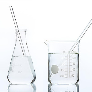 Burry Life Science Glass Stick 12" Length Stir Rod with Both Ends Round 8pcs/pk
