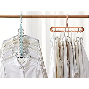 8 Space Saving Hangers,Plastic Magic Hangers,Hangers for Closet Organizer and Storage,Closet Space Saver,Home Magic Space Saving Hangers