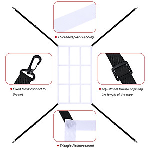 VAIPI Baseball Pitching Net Softball Pitching Trainer with 2 Dummy Batter Batting Net and Pitching Zone Hitting Aid Training Equipment for Practice Improved Hitting and Pitching Accuracy Training