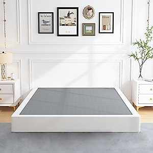 ALDRICH 7 Inch Heavy Duty Metal Box Spring Mattress Foundation 3000lbs Max Weight Capacity/Non-Slip/No Noise/Easy Assembly/Easy Clean Cover,Queen