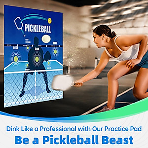 Dink Master Pickleball Practice Board-Wall Pickleball Rebounder Training Aid-Quickly Practice Your Forehand,Dink Shot and Volley and Improve Your Pickleball Game-2.7ft*2.4ft