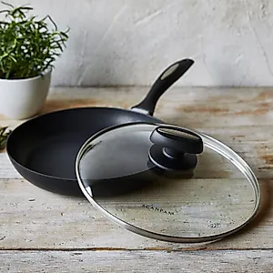 Scanpan ES5 Skillet with Lid, 9.5", Black