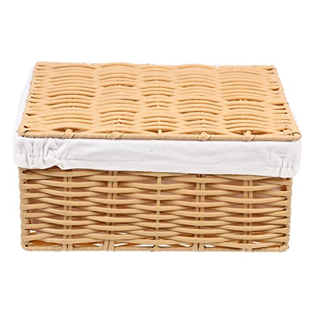 Closet Organizer Woven Wicker Storage woven storage bin woven basket with lid clothes basket Bins with Lid Seagrass Storage Baskets