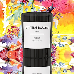 SOHO Premium Scented Candle in Box - Luxurious Warm Sweet Woody Highly Scented Fragrance with Long Burn time - Large 280gm Natural Wax - Scented Candle Gifts for Women & Men