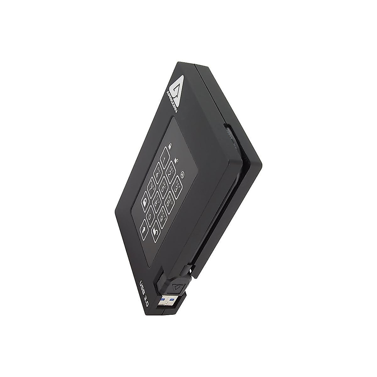 Apricorn 2TB Aegis Padlock Fortress FIPS 140-2 Level 2 Validated 256-Bit Encrypted USB 3.0 Hard Drive with PIN Access (A25-3PL256-2000F)