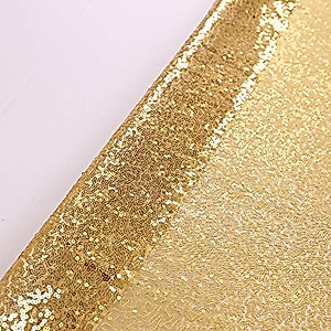 Trlyc Sequin Curtains Backdrops Glitter Gold Backdrop 2 Panels 2FTx8FT