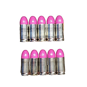 All American Training Rounds 9mm 124gr Dummy Training Snap Caps (Nickel and Pink - Set of 10)