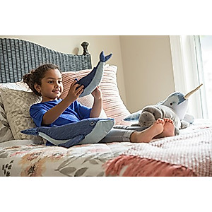 Wild Republic Narwhal Plush, Stuffed Animal, Plush Toy, Gifts for Kids, Living Ocean 25 Inches