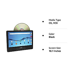 Sylvania 10.1" Quad Core Tablet/Portable DVD Player Combo, 1GB/16GB, Android, SLTDVD1024 (Renewed)