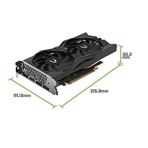 ZOTAC GeForce GTX 1660 6GB GDDR5 192-bit Gaming Graphics Card, Super Compact, ZT-T16600K-10M