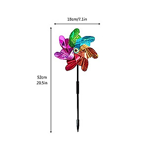 HYLYING 10 PCS Bird Blinder Repellent Pinwheels, Colorful Windmill to Scare Birds Away, Holographic Pin Wheels Keep Birds Away Spinners for Garden Yard Patio Lawn Farm Decor