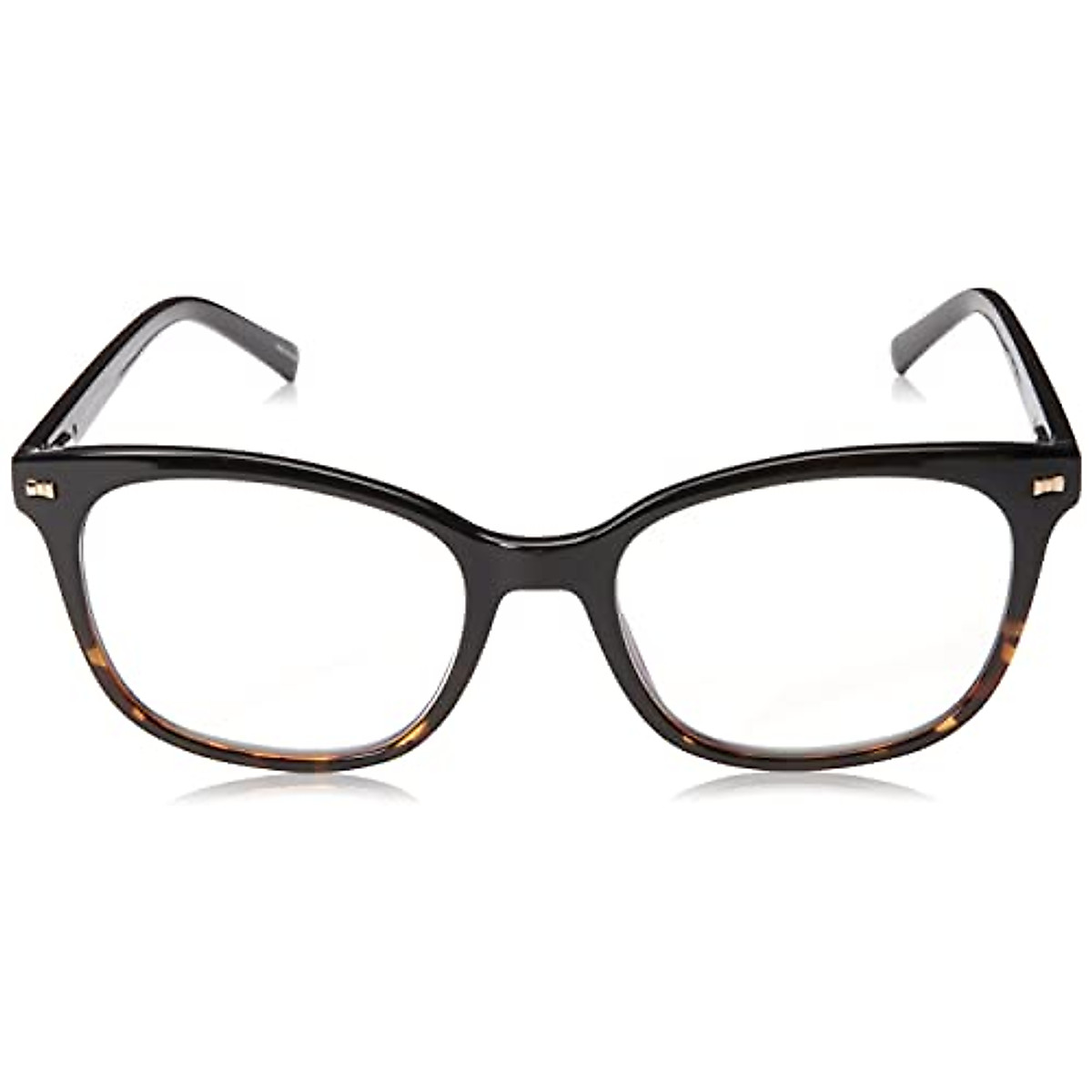 Kate Spade New York Women's Keadra Square Reading Glasses, BLK HAVAN, 51 mm + 2.5