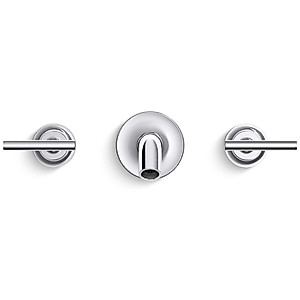 KOHLER K-T14429-4-BL Purist® Deck- or Wall-Mount High-Flow Bath Valve Trim with Lever Handles