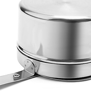 MOUYAT 6 PCS Chafing Fuel Holder with Cover, Stainless Steel Chafer Wick Fuel Sterno Canned Heat Holder for Buffet Warmer Barbecue Parties Chafing Dish