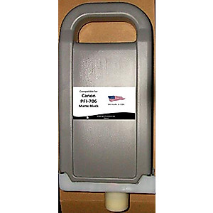 Non-OEM Compatible Canon PFI-706MBK Cartridge- Matte Black