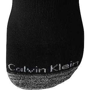 Calvin Klein Men's Quarter Socks - 6 Pack Soft Cushioned Athletic Ankle Socks for Men - Breathable Men's Sports Socks, Size 7-12, Black/White/Grey