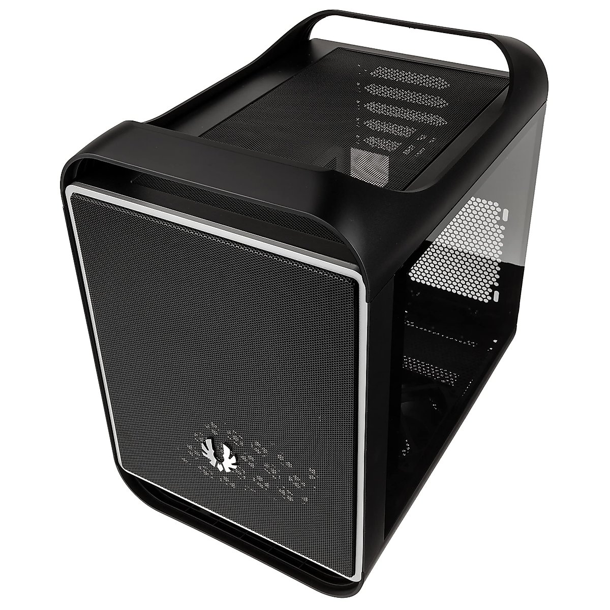 BitFenix Prodigy M 2022 mATX/Mini-ITX Gaming PC Case, RTX 3090 or RX 6900 XT Ready, Vertical GPU and Water Cooling Mounting, Tempered Glass, USB 3.2 Type-C and 2X USB 3.0 Type-A, Black
