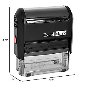 ExcelMark A2359 Self-Inking Rubber Stamp - Return to Sender Not at This Address