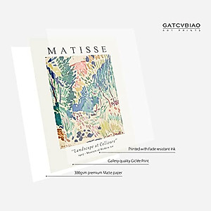 Gatcvbiao Matisse Wall Art, Aesthetic Posters, Set of 6 Matisse Poster, Matisse Prints, Henri Mattise Art, Wall Posters Aesthetic, Art Exhibition Poster, Abstract Vintage Poster (8" x 10", Unframed)