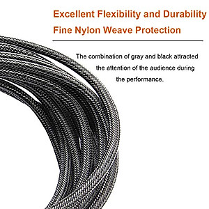 tisino XLR to 3.5mm Microphone Cable, XLR Female to 1/8 inch Mic Cord for Camcorders, DSLR Cameras, Computer Recording Device, and More - 10 feet