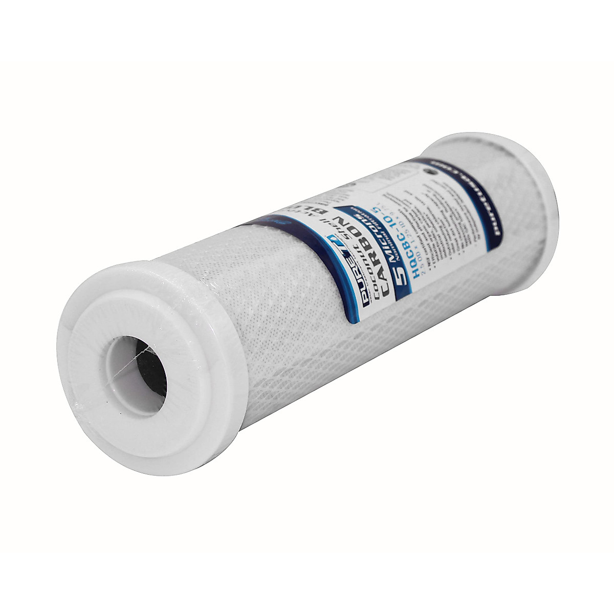 PureT HQCBC-10-5, 10x2.5" Coconut Carbon Block Filter - NSF Certified - Cononut Shell Activated Carbon removes Chlorine, Dirt and More (5 u Micron Rated) (2 Pack)