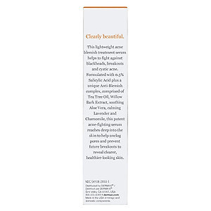 DERMA E Acne Blemish Control Treatment Serum – Active Salicylic Acid Serum for Face – Pore-Cleaning Anti-Blemish and Blackhead Treatment for Blemish-Prone Skin, 2 fl oz