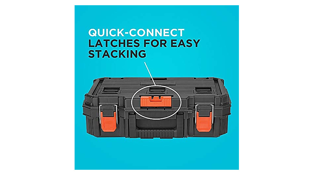 BLACK+DECKER Stackable Tool Storage System - 3-Piece Set