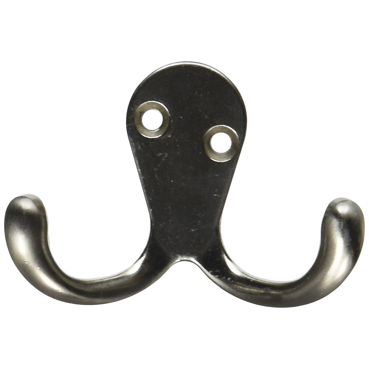 Stanley Hardware S806-547 V8007 Basic Double Robe Hook in Satin Nickel