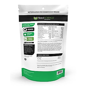 VETRISCIENCE Canine Plus MultiVitamin for Senior Dogs - Vet Recommended Vitamin Supplement - Supports Mood, Skin, Coat, Liver Function, 60 (Packaging May Vary)