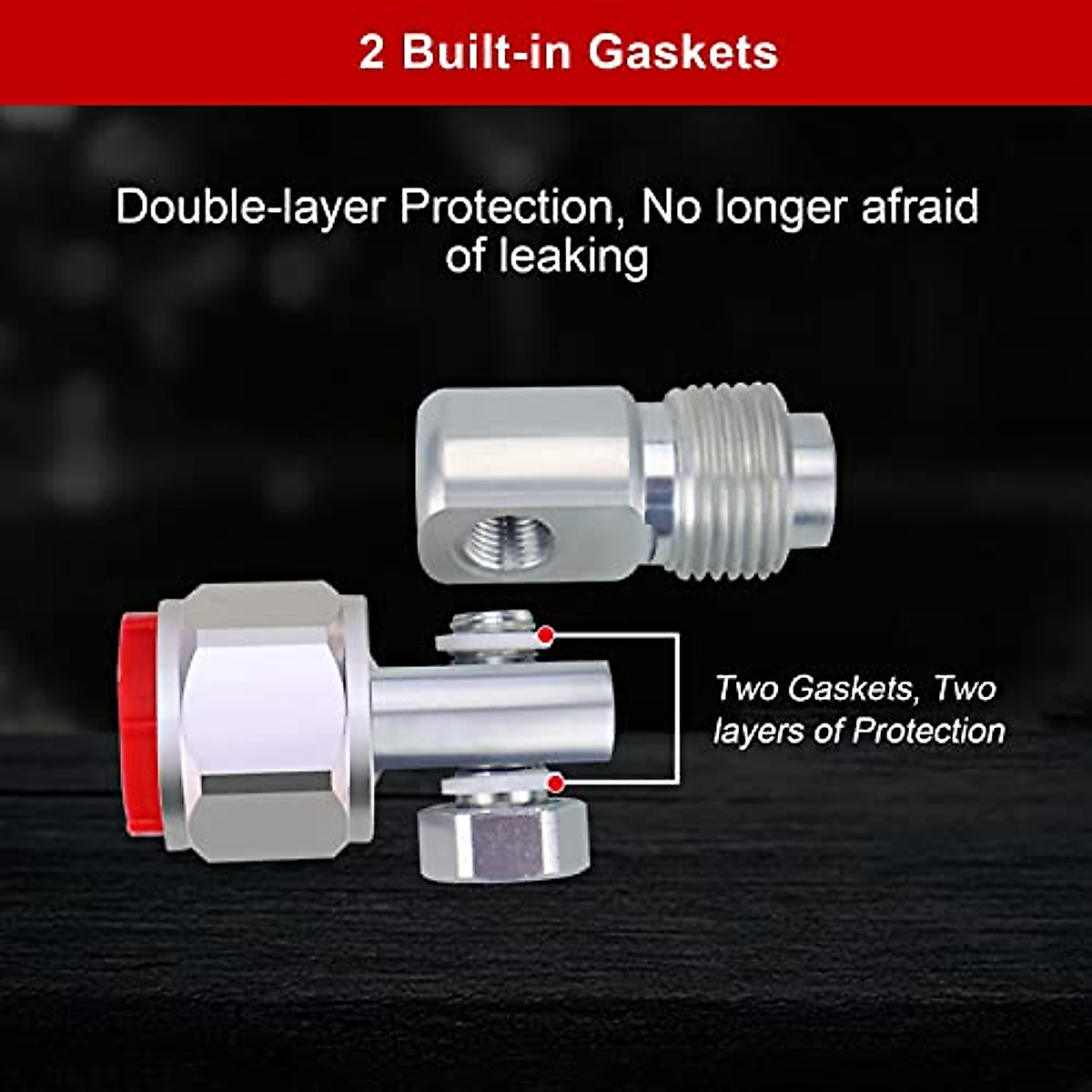 Airless Paint Spray Gun Swivel Joint Compatible with Graco 235486 7/8 Inch Thread 360 Degree Rotation