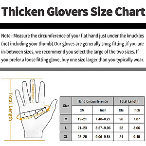 Achiou Winter Gloves for Men Women, Upgraded Thicken Touch Screen, Anti-Slip Silicone Gel, Thermal Soft Knit Lining