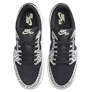 NIKE Big Kid's Jordan 1 Retro Low OG Black/Muslin/Tech Grey/White (CZ0858 001) - 7,7 Big Kid