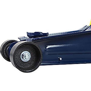 TCE TCET825051 Torin Hydraulic Low Profile Trolley Service/Floor Jack with Single Piston Quick Lift Pump, 2.5 Ton (5,000 lb) Capacity, Blue