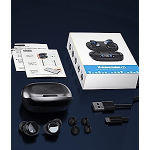 Wireless Earbuds, Bluetooth 5.3 Headset with Dual LED Display, in-Ear Bluetooth Earphones IP7 Waterproof Headphones for Sport,Workout,Gaming