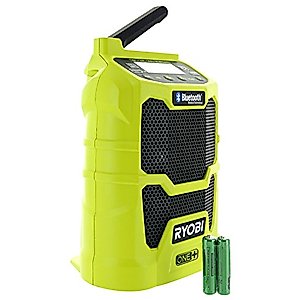 Ryobi P742 One+ 18V Lithium Ion Cordless Compact AM / FM Radio w/ Wireless Bluetooth Technology and Phone Charging (18V Battery Not Included / Radio Only)