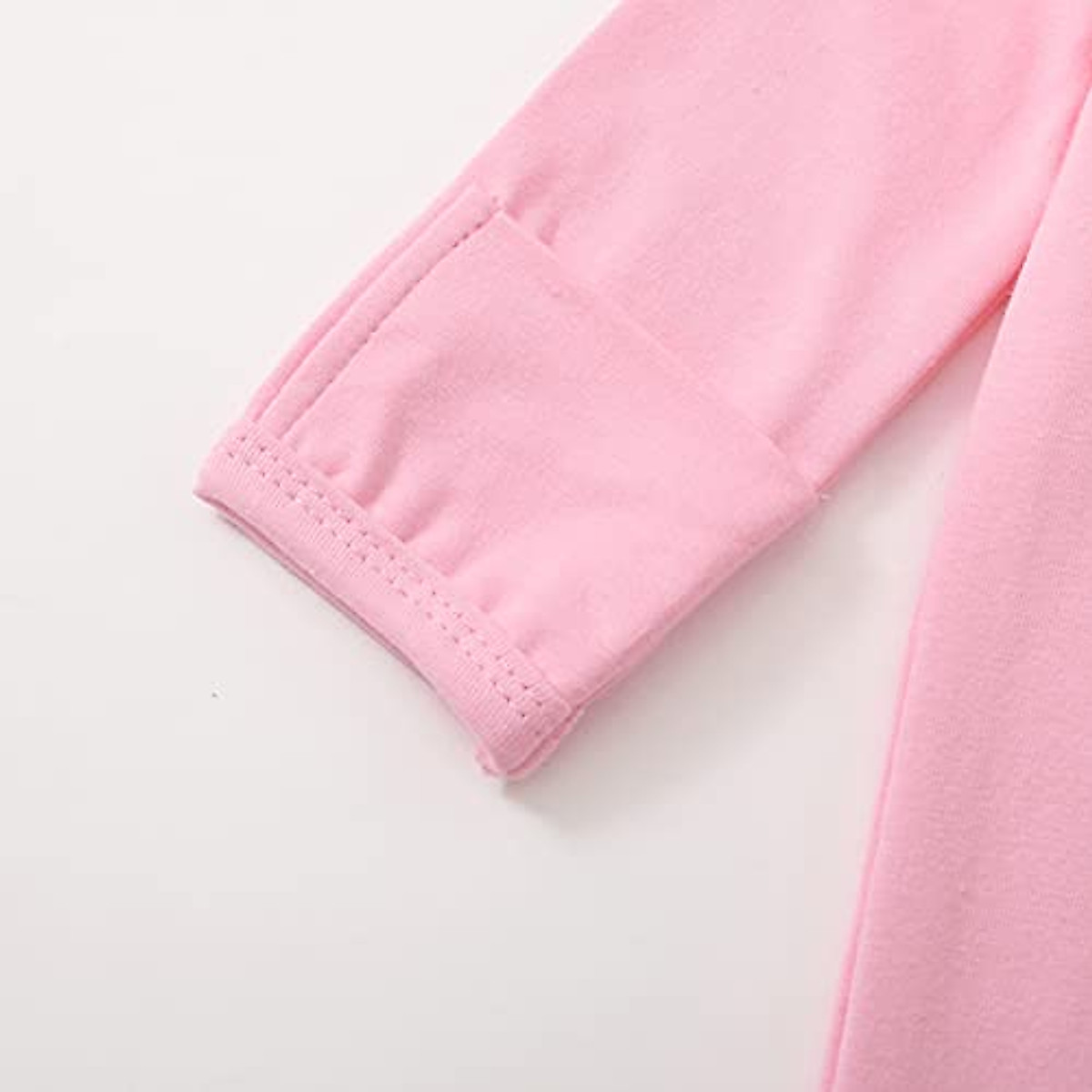 MoryGooder Newborn Girl Outfits Knotted Gown Baby Newborn Sleepers Coming Home Outfits for Baby (Light Pink,0-6 Months)