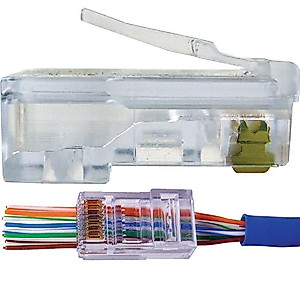 Platinum Tools 100003B EZ-RJ45 Cat5e Connector, 100-Pack
