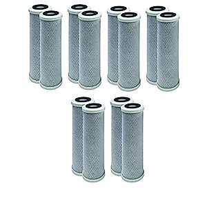 CFS COMPLETE FILTRATION SERVICES EST.2006 Pack of 12 Rainsoft UF-50, UF-50T Compatible Carbon Block Filters