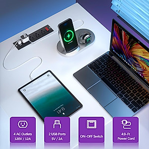 VEELOK L Shaped Desk with Power Outlets, Wood Computer Desk with Monitor Stand and Storage Shelves, Gaming Desk, Office Desk, Study Desk, Corner Desk Work Desk for Home Office, White