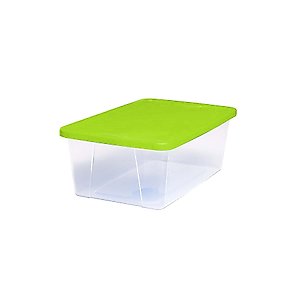 HOMZ Snaplock Clear Storage Bin with Lid