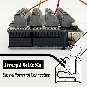 ElectroCookie Uno Terminal Block Shield Kit, Compatible for Arduino Uno R3, Push-in Simple Spring Connector Expansion PCB Module