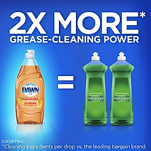 Dawn Ultra Antibacterial Hand Soap, Dishwashing Liquid Dish Soap Orange 19.4 oz (Packaging may vary)