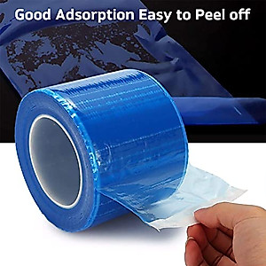 Barrier Film - Autdor Dental Barrier Film Roll 1200 Sheets Dental Film Barrier Tape 4'' x 6'' Thick Disposable Protective PE Film with Dispenser Box for Dental Tattoo Makeup Microblading Supplies