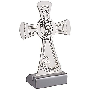 Precious Moments Baptism Cross, Cream/White