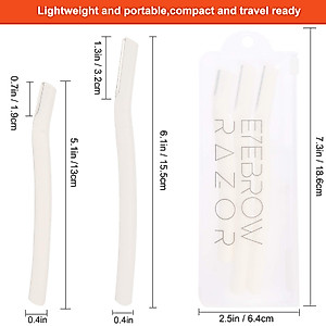 3Pcs Eyebrow Razor Trimmer, Multipurpose Exfoliating Dermaplaning Home Skin Care Safety Tool, Professional Facial Hair Removal,Shaver and Eyebrow Shaper For Women & Man