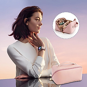 Ovenot Large Capacity Travel Cosmetic Bag with Handle and Divider - Multifunctional Makeup Bag for Easy Access, Waterproof